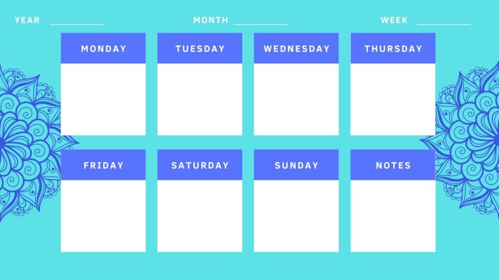 Free Printable Weekly Calendars