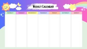 Free Printable Weekly Calendars